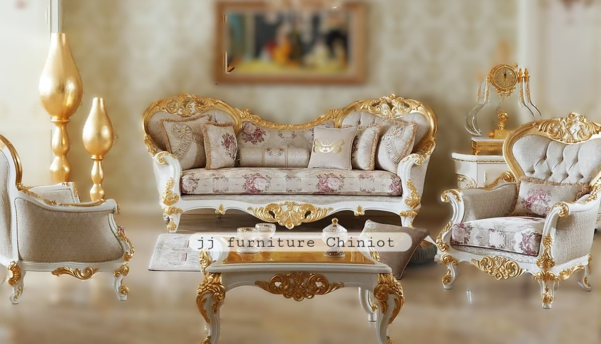 Chinioti JJ Sofa Design – Luxury Wooden Sofa Set